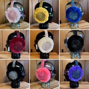 Accessories | Snow White Bling Ear Muffs | Poshmark